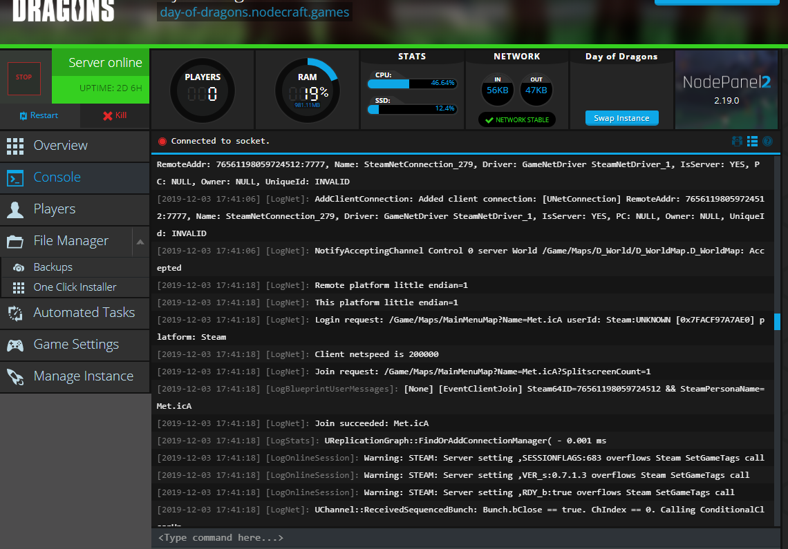Day of Dragons Server Hosting - Nodecraft