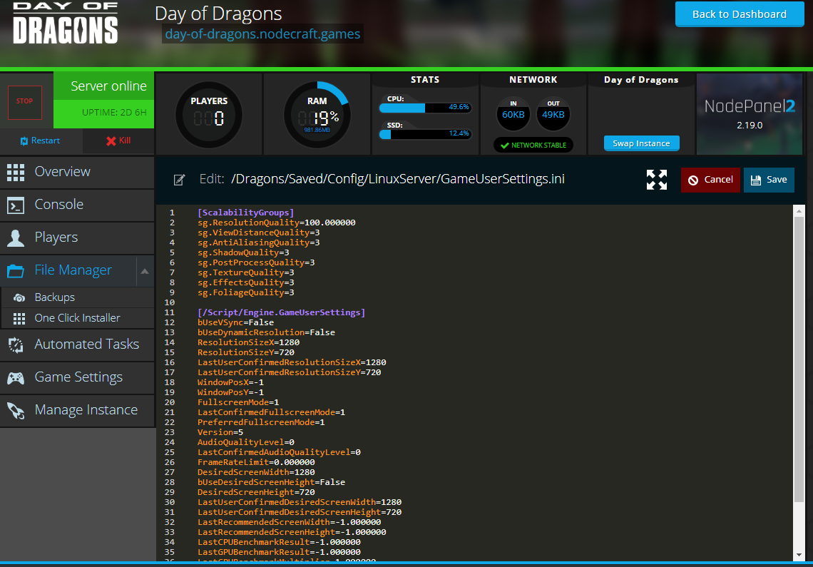 Day of Dragons Server Hosting - Nodecraft